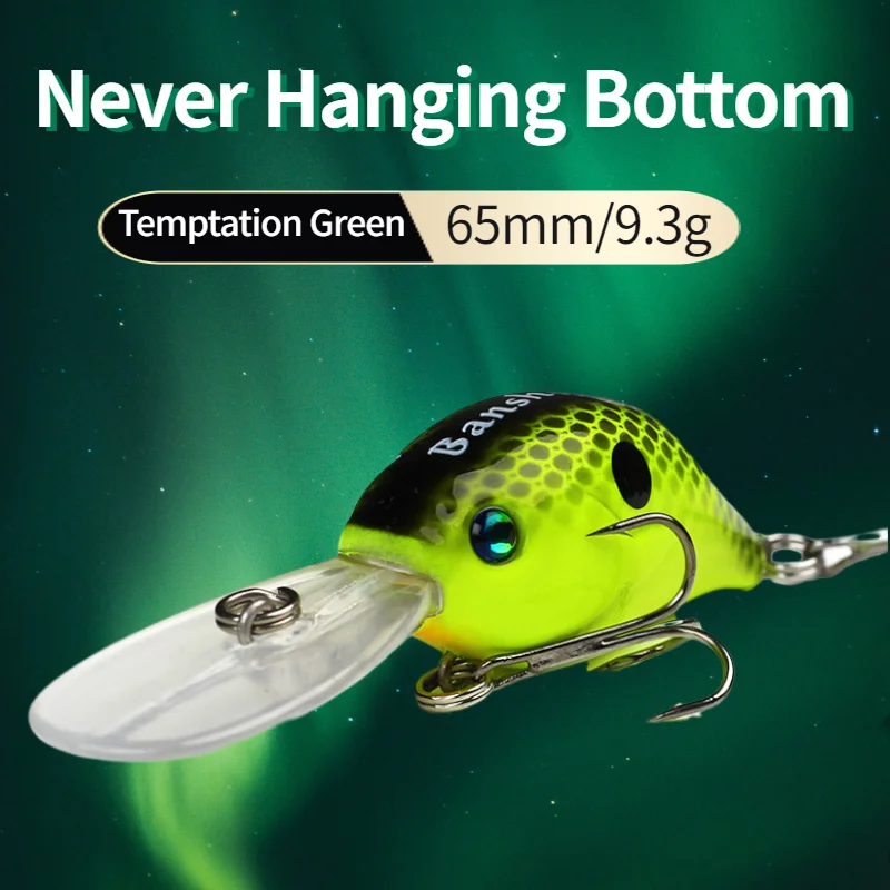 Banshee 53mm 10g Rattle Hard Lure Fishing Artificial Bait Pike Fishing ...