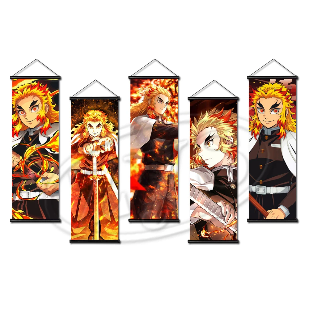Demon Slayer Anime Canvas Poster, Wall Art, Pintura Rengoku Shinjurou ...