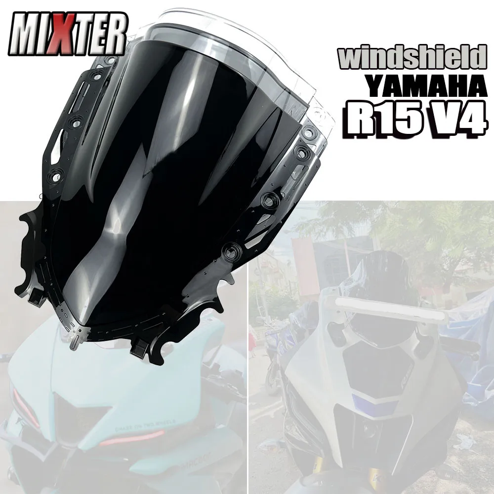 Motorcycle-Accessories-Racing-Sports-Deflector-WindScreen-Windshield ...