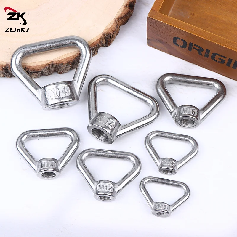 1PCS M8 M10 M12 M14 M16 M20 M24 304 Stainless Steel Triangle Lifting ...