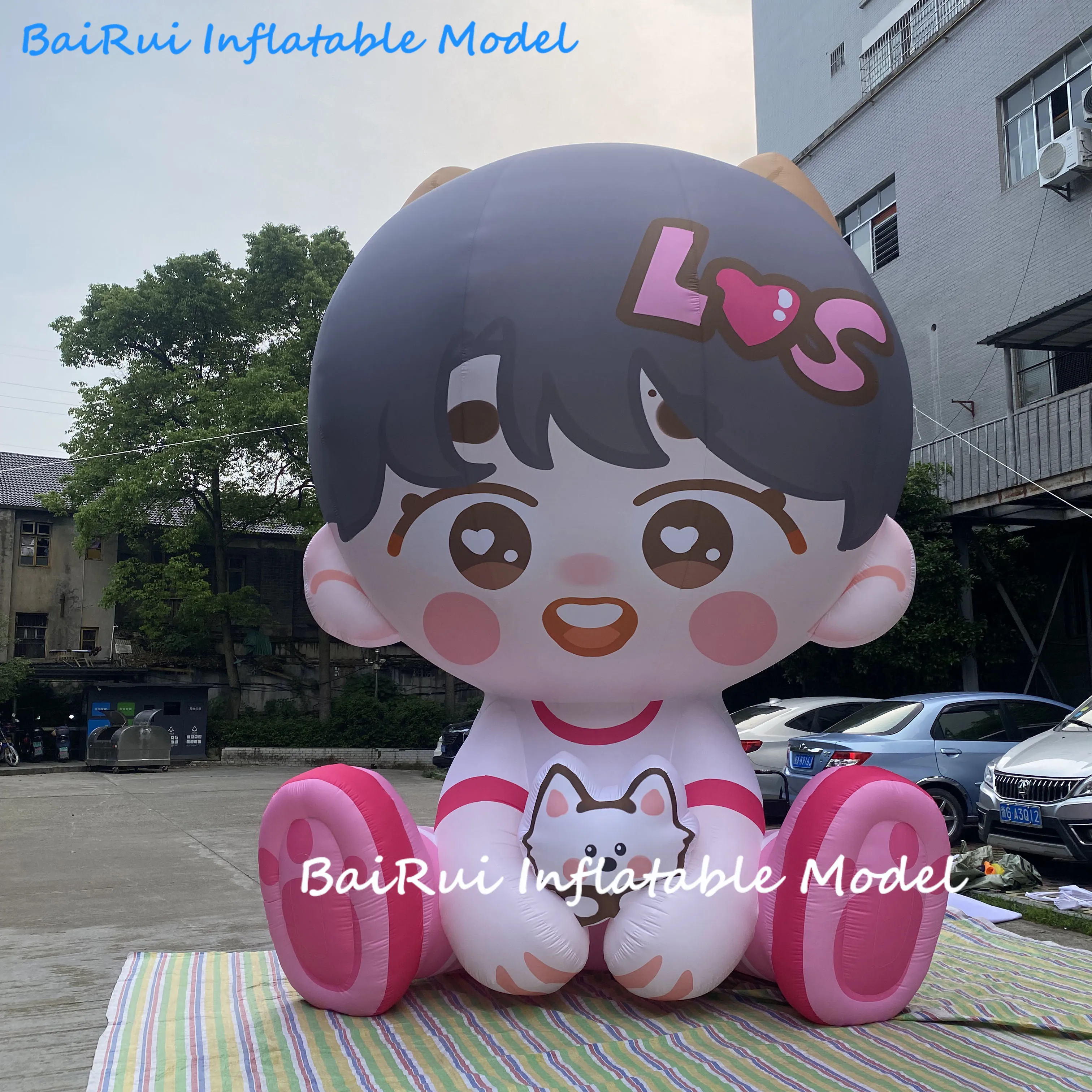 Custom Giant Inflatable Cartoon Creative Character Doll Air Blow Diy