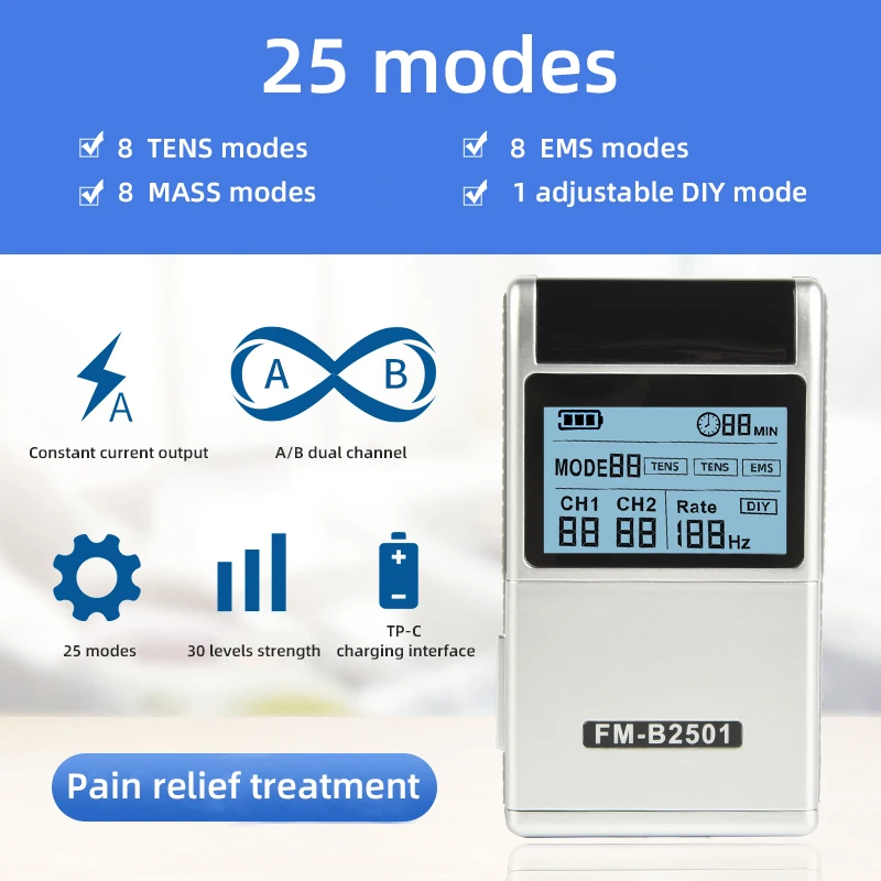 4-In-1-Combo-Physical-Therapy-Pain-Relief-Tens-Device-Machine-Full-Body ...