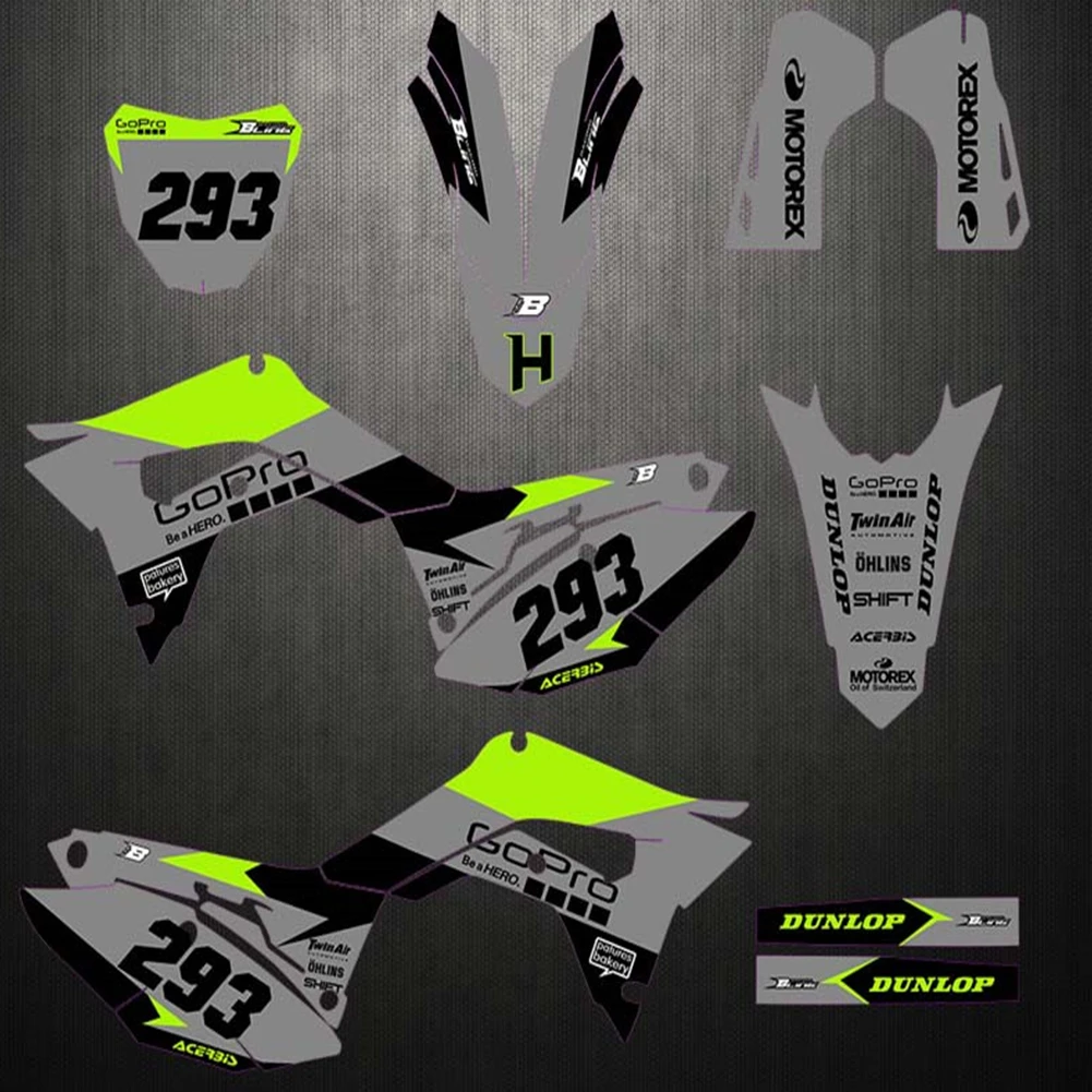 For CRF300L 2021-2023 Custom number name Motorcycle Fairing Sticker ...