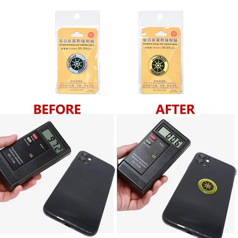 Universal Round Anti-Radiation Stickers Mobile Phone Quantum Shield ...
