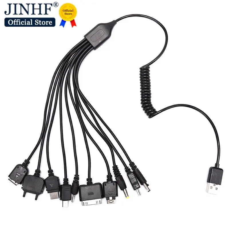Multi-Pin-Cable-Charger-USB-Adapter-Cable-Data-Wire-Cord-10-in-1 ...