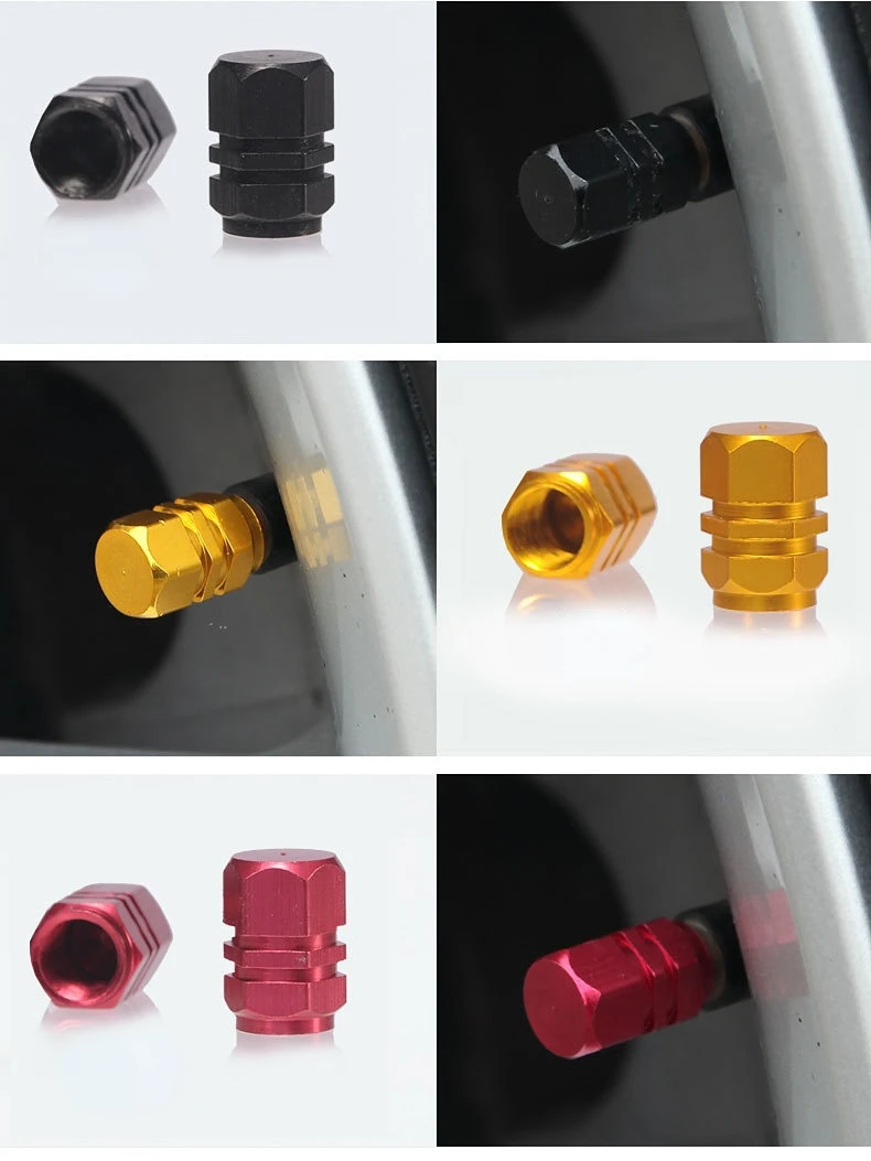 Колпачки клапанов для автомобильных колес из алюминиевого сплава, 4 шт ...