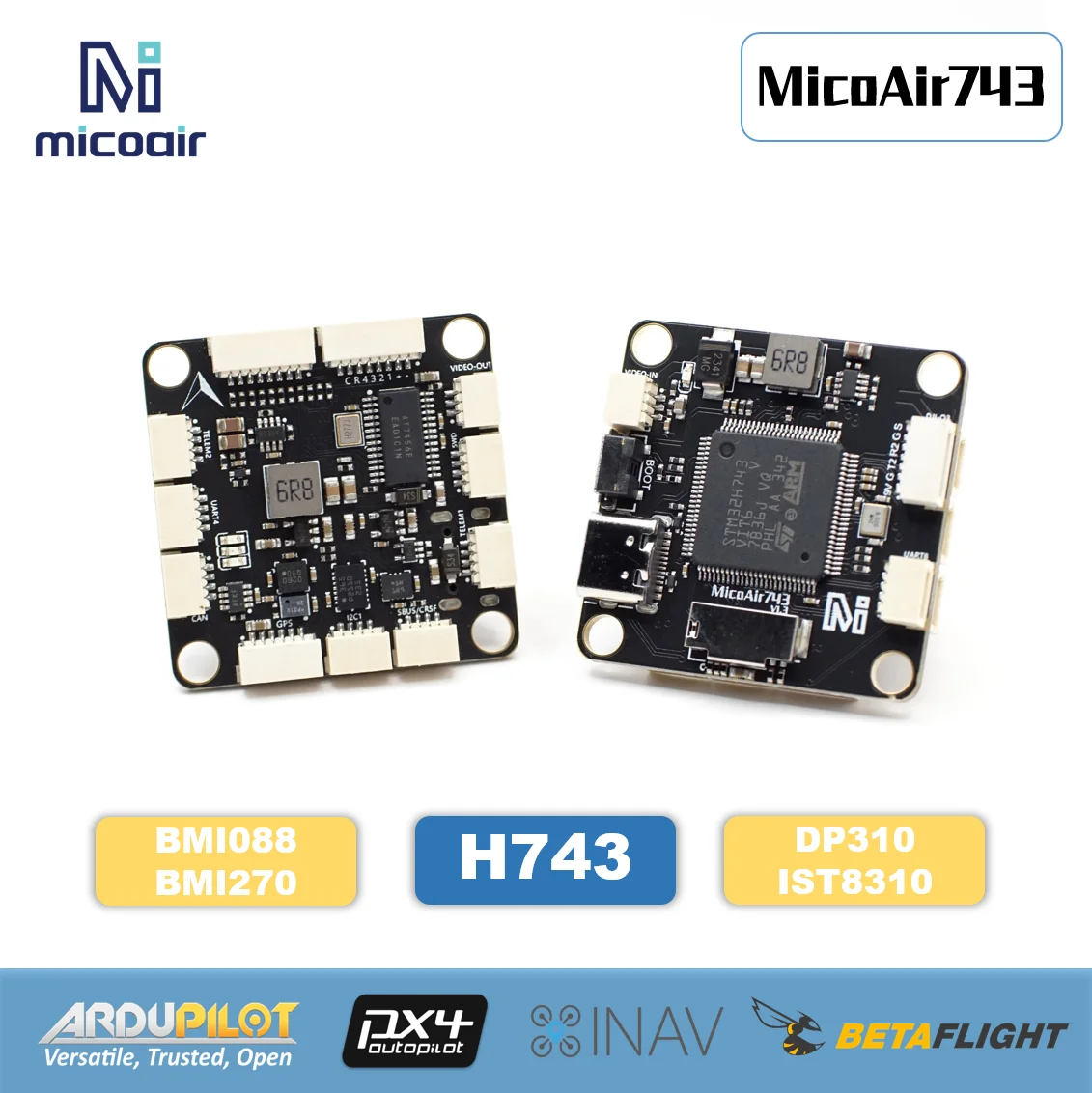 MicoAir743-30x30-Flight-Controller-Dual-IMU-Supports-Ardupilot-PX4-INAV ...
