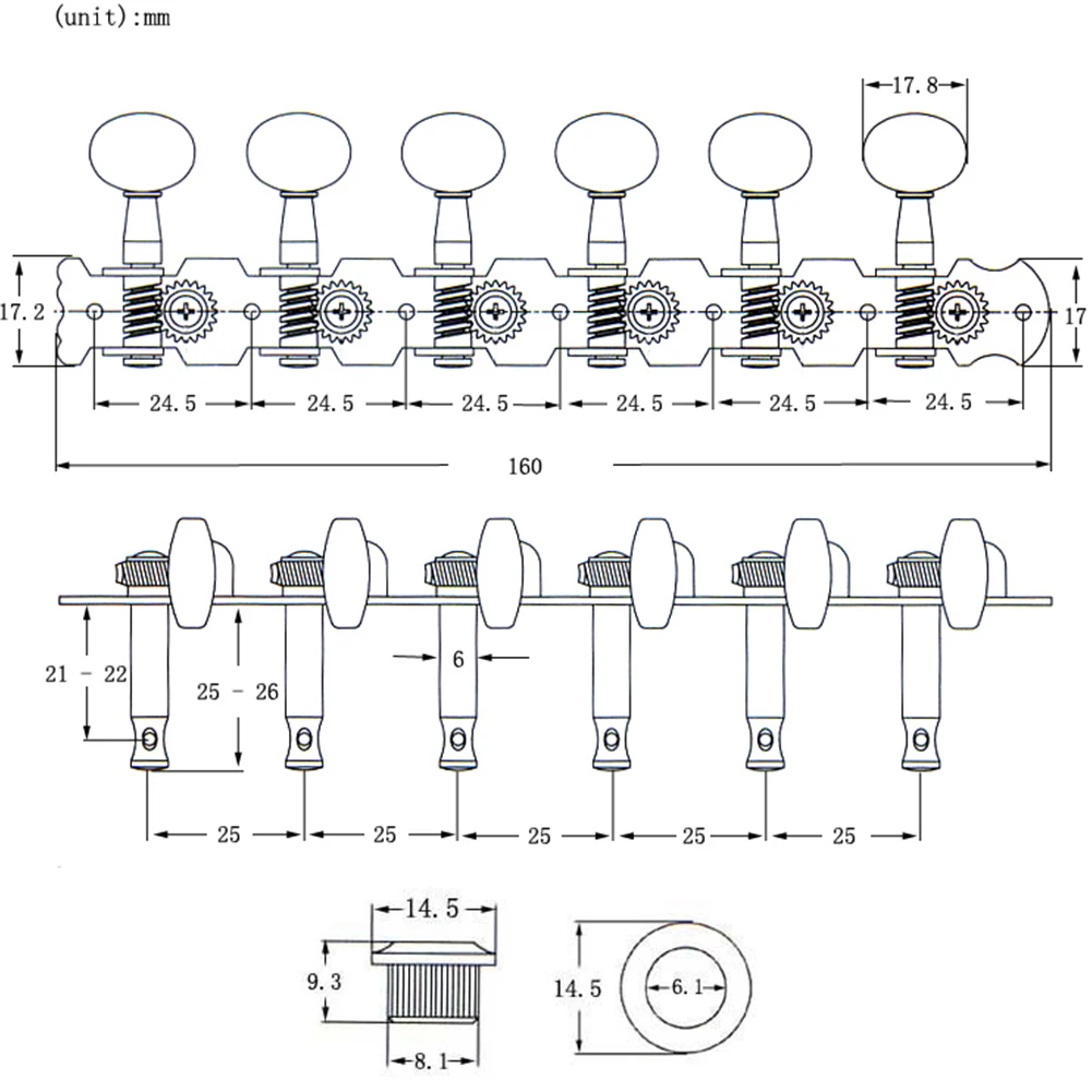 Tuner-Key-Guitar-Tuning-Pegs-Replacement-12-Strings-Guitar-Accessories ...