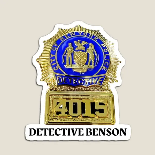 Detective-Benson-Badge-Magnet-Svu-Magnet-Kids-Baby-Holder-Colorful-Home ...