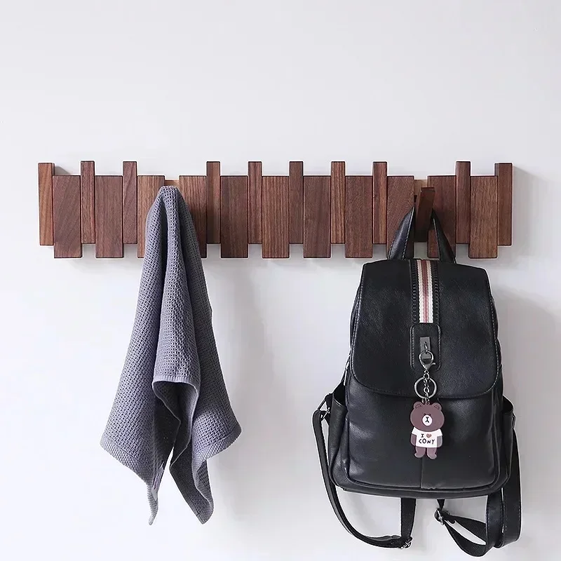 Walnut-Coat-Racks-Wall-Hanging-Wall-Entry-Door-Porch-Hanging-Coat-Rack ...
