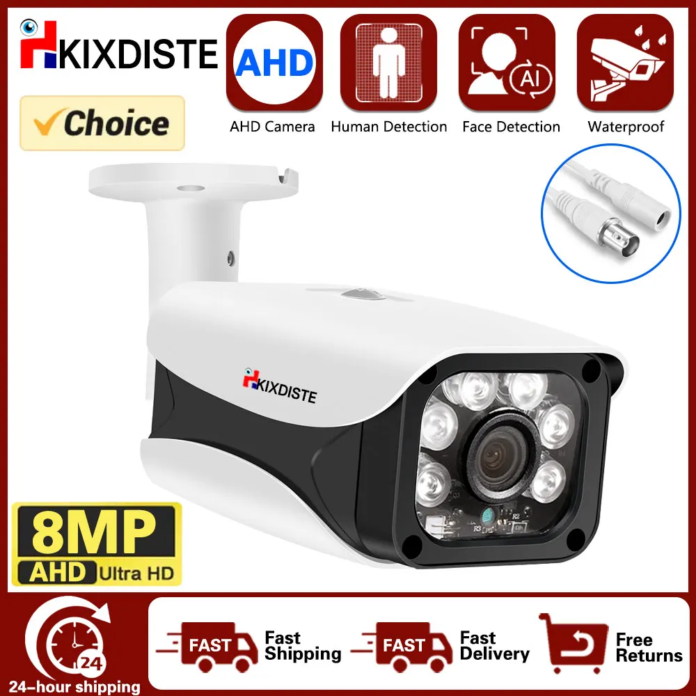 8MP-Wired-CCTV-BNC-Analog-Camera-Outdoor-Street-Waterproof-4K-AHD ...