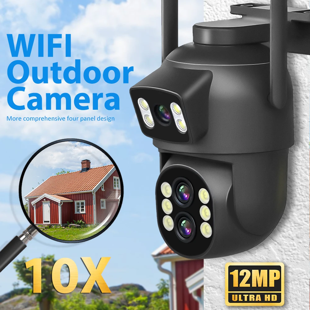 6MP-WiFi-Camera-Outdoor-12MP-10X-Zoom-Three-Lens-Dual-Screens-CCTV ...