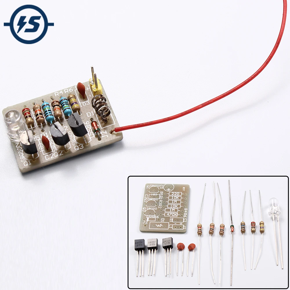 DIY Electronic Kit LED Flashing Light Mobile Phone Signal GSM Signal ...