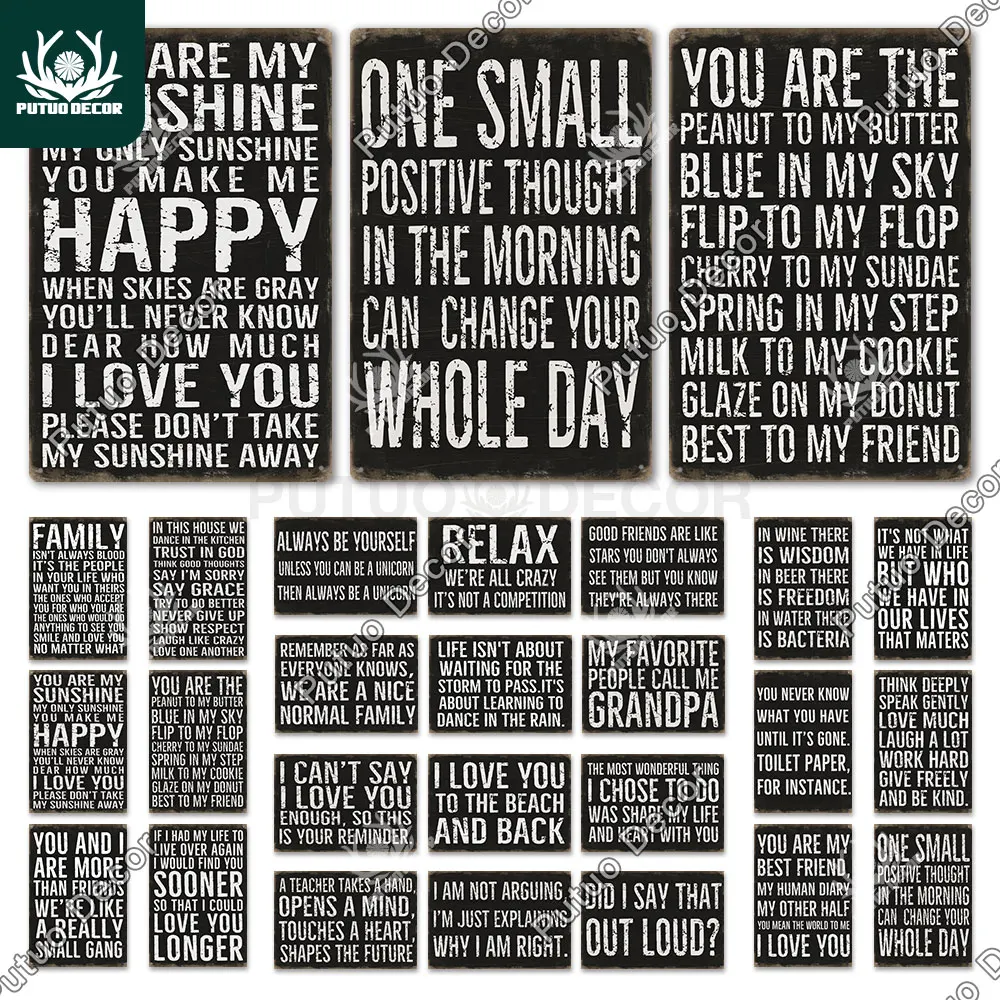 Putuo-Decor-Sentence-Vintage-Plaque-Metal-Tin-Signs-Retro-Wall-Art ...