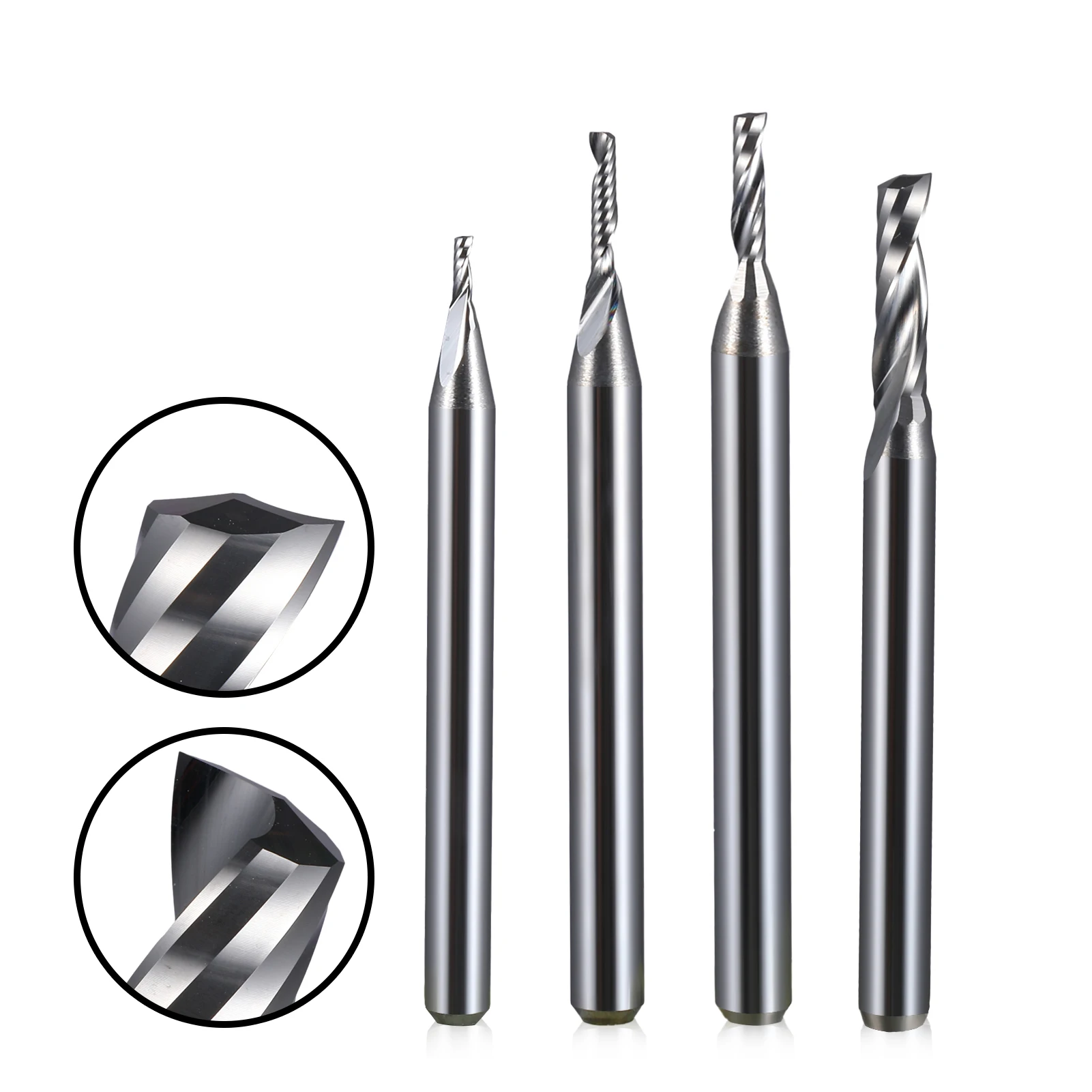 10Pcs-AAA-TOP-3-175mm-Shank-Single-Flute-Spiral-Cutter-CNC-End-Mill ...
