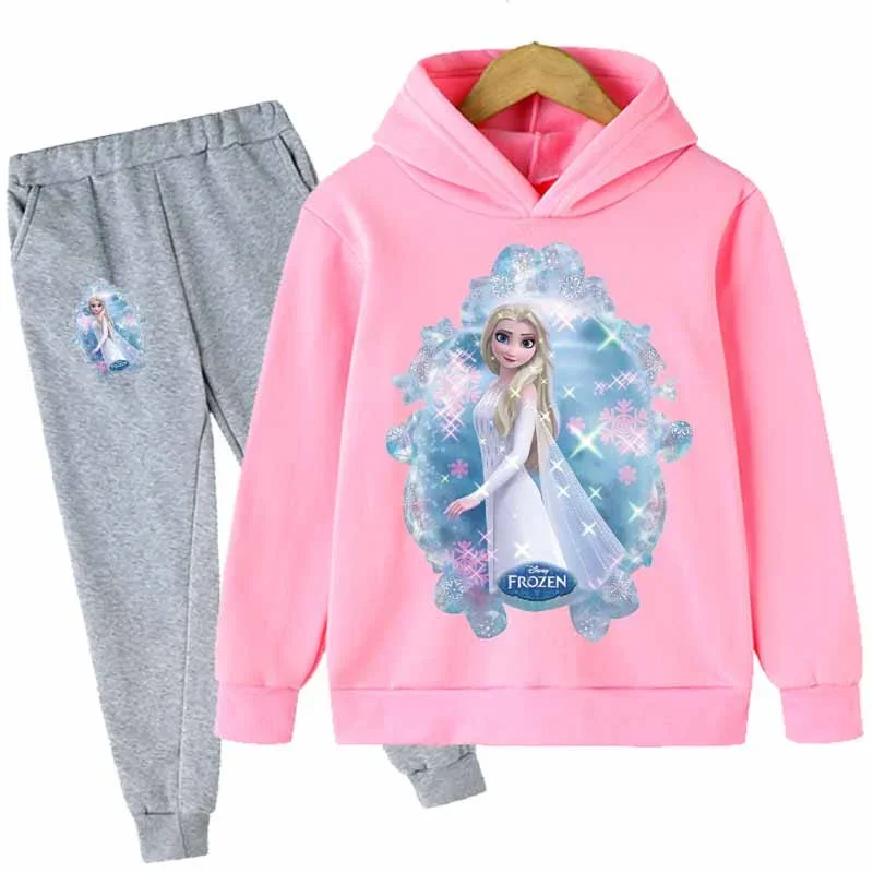Children-Frozen-Elsa-Set-Kids-Baby-Girl-Casual-Clothing-Costume-Long ...