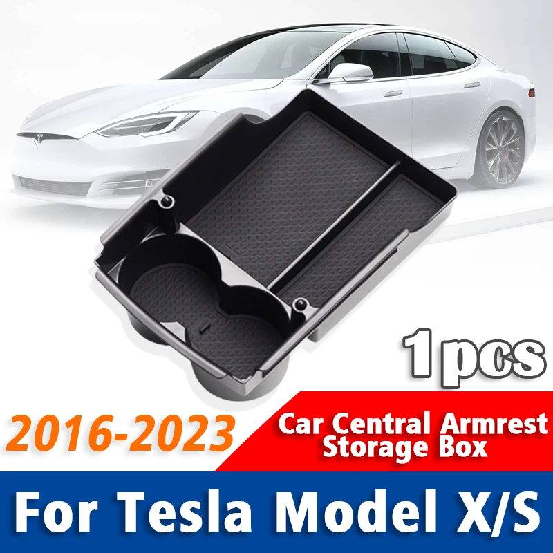 1Pcs-Center-Console-Storage-Box-For-Tesla-Model-X-2016-2017-2018-2019 ...