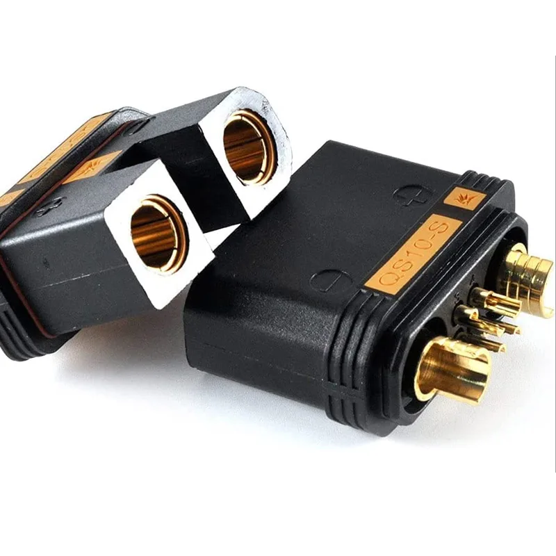 2PCS QS10-S Anti-spark Battery Connector Large Current Male Female Gold ...
