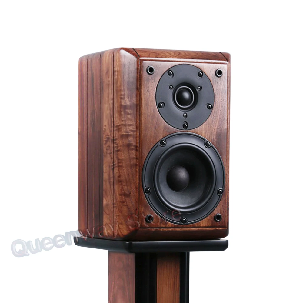 5 인치 Vifa Ne149 08 + 스캔 speak 9500 흑단 책장 스피커 전면 스피커 블랙 호두 진짜 나무 Diy|조합 ...