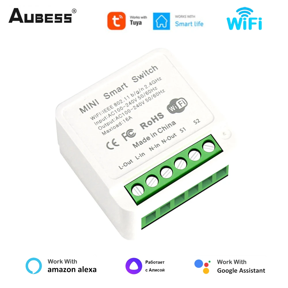 AUBESS-16A-Tuya-Smart-WiFi-Switch-APP-Control-Switch-Mini-Breaker-Smart ...