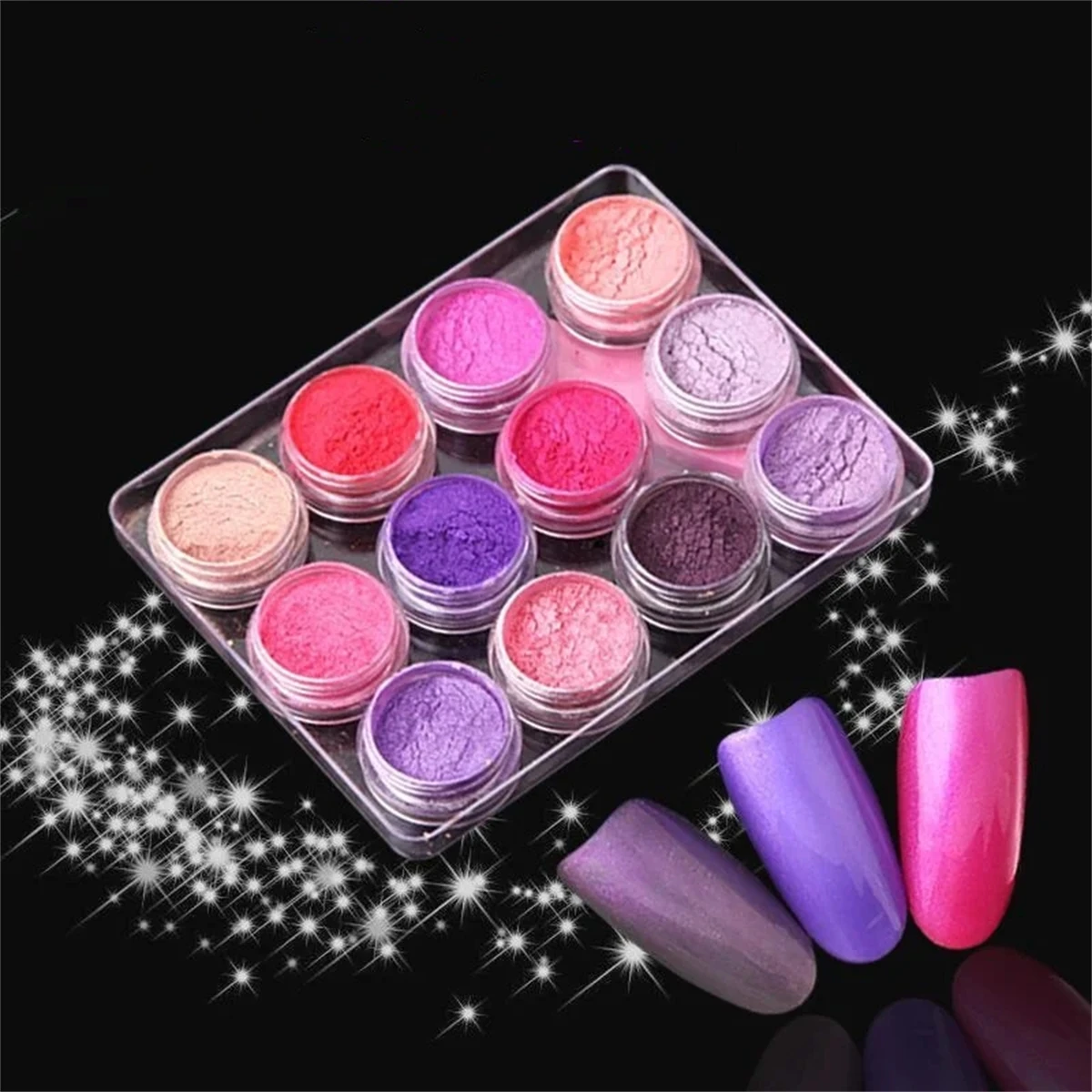 Caja-de-pigmento-de-espejo-para-decoraci-n-de-u-as-color-rosa-y-morado ...