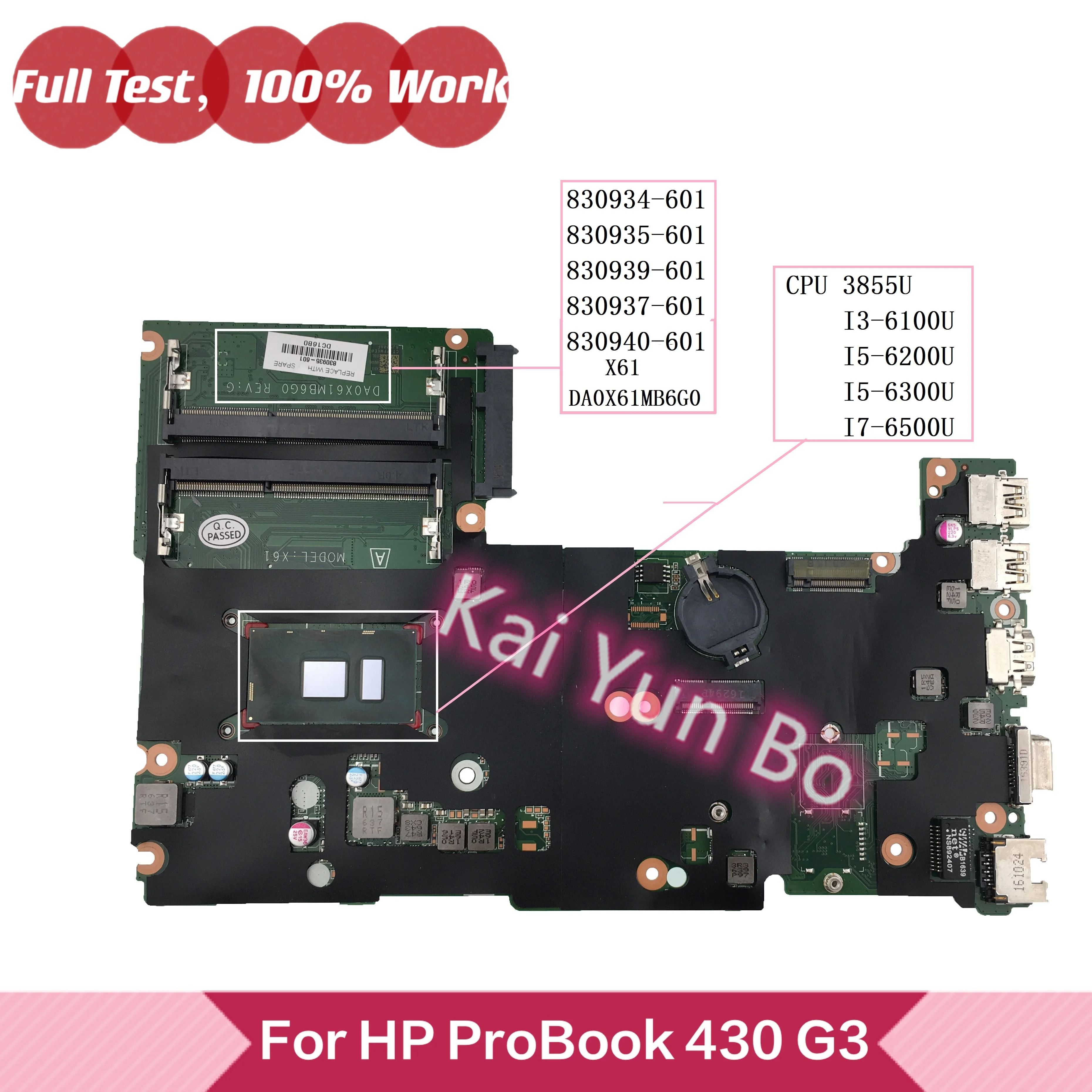 830944-601-For-HP-Probook-440-G3-430-G3-Laptop-Motherboard-830947-601 ...