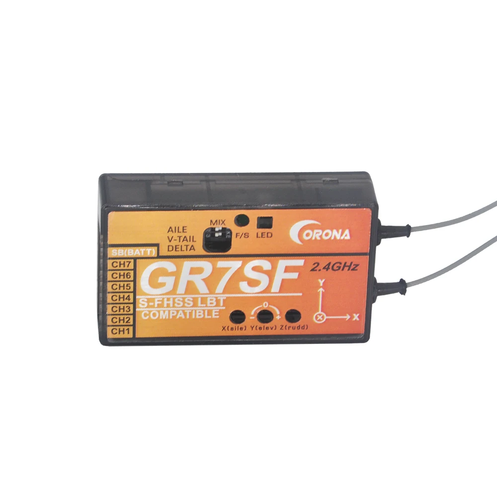 CORONA Futaba 2.4GHz Stabilized S-FHSS Compatible Receiver GR7SF 7 ...