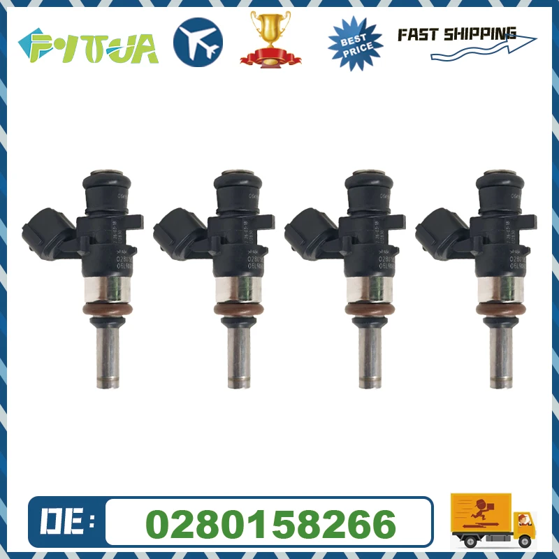 4 Uds inyector de combustible de alta calidad 0280158266 06L906031A ...