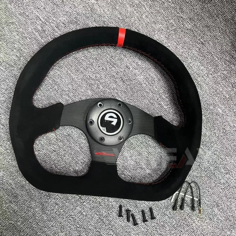 13inch-330mm-Car-Steering-Whee-Racing-Drift-Sports-Flat-Steering-Wheel ...