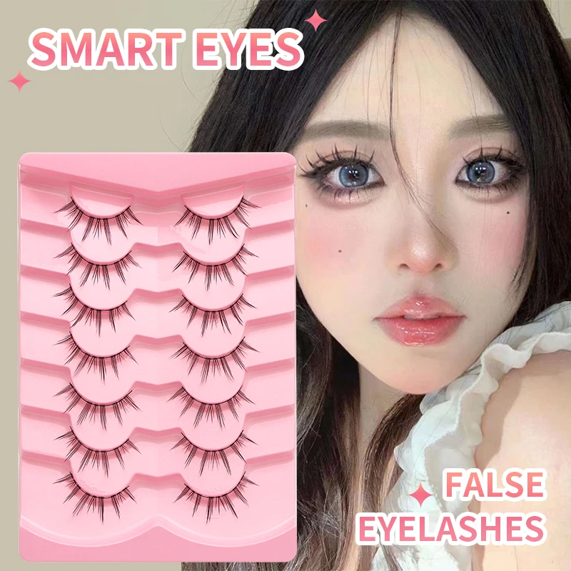 5/7/10 Pairs Eyelashes Manga Lashes Soft Natural False Eyelashes Long ...