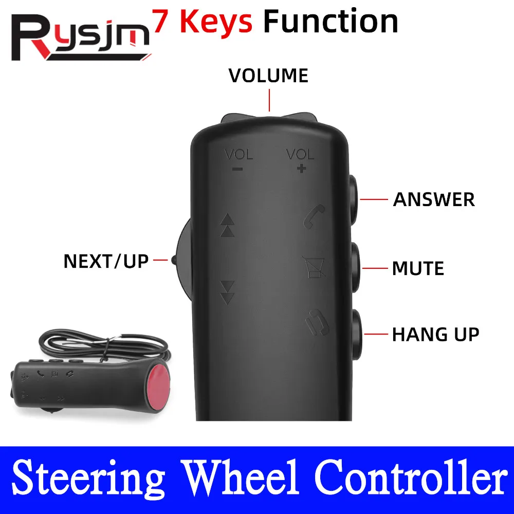 Mando-a-distancia-Universal-para-volante-de-coche-Radio-multifuncional ...