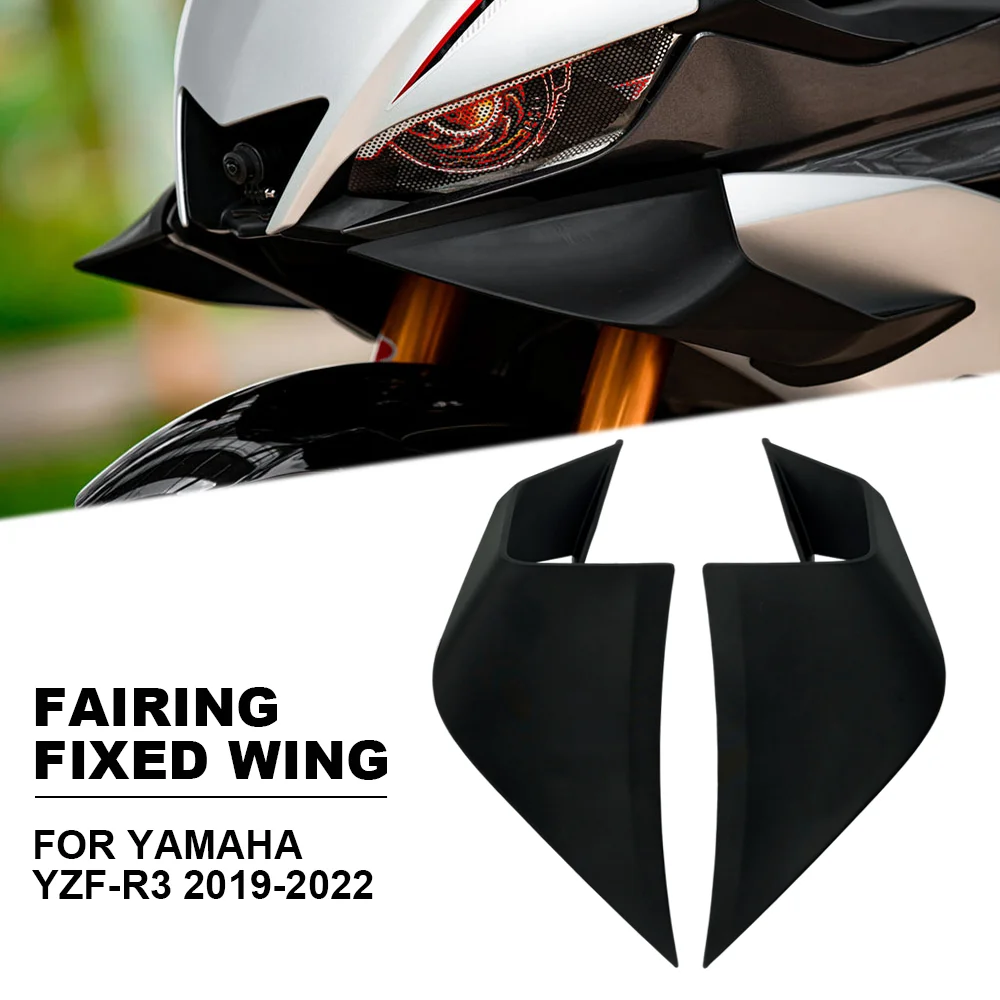 For-Yamaha-YZF-R3-2019-2020-2021-2022-Motorcycle-Fairing-Fixed-Wind ...