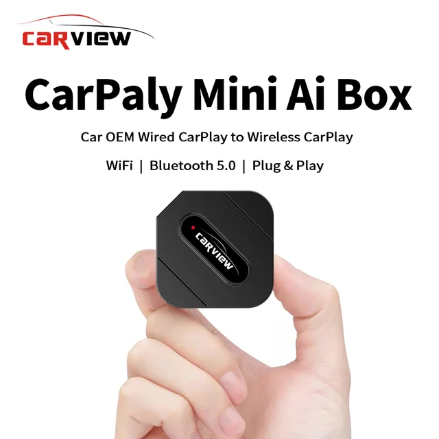 CARVIEW Carplay AI Box Car OEM Wired CarPlay to Wireless CarPlay Linux System Fast Connect Smart ...