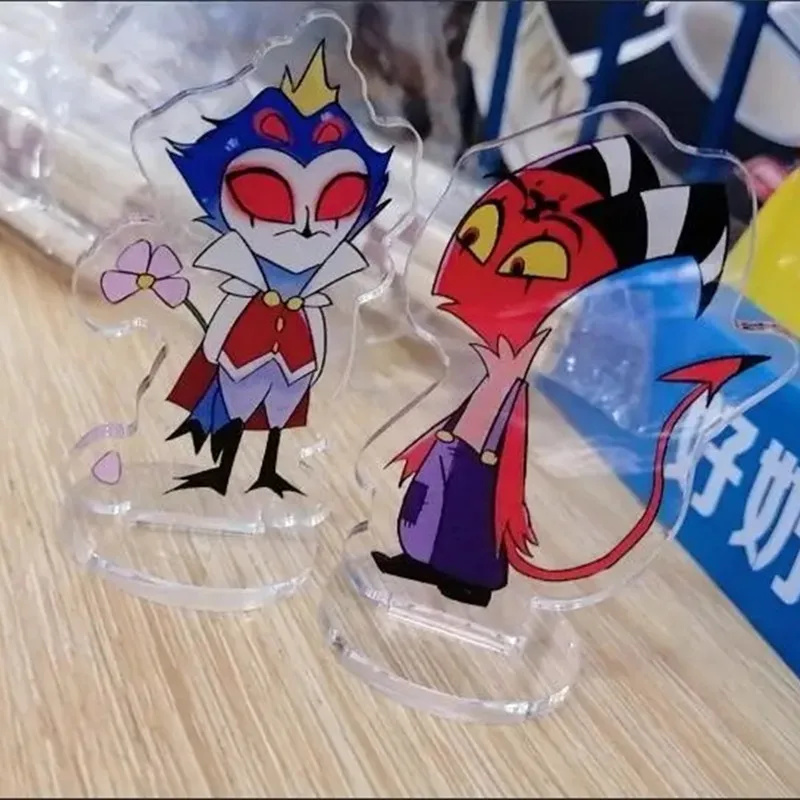 Blitzo Anime KeyChain Men Helluva Boss Key Chain Women Plate Desk Decor ...