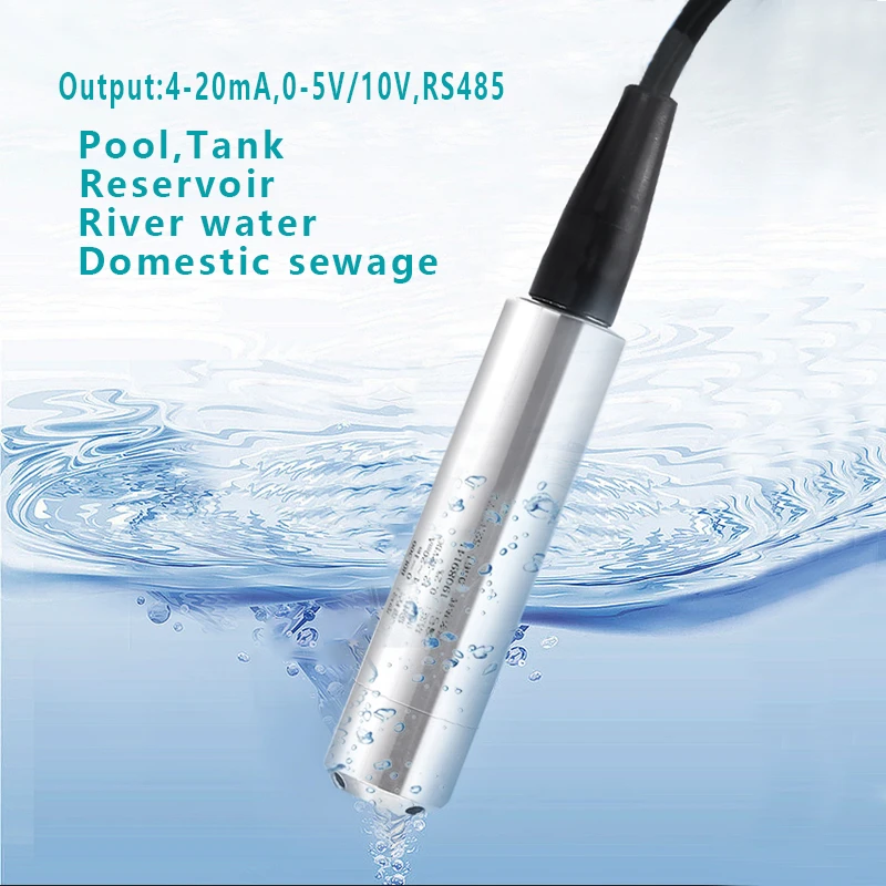 Water Level Sensor Output 4 20ma 0 5V 0 10V RS485 Probe Detection ...