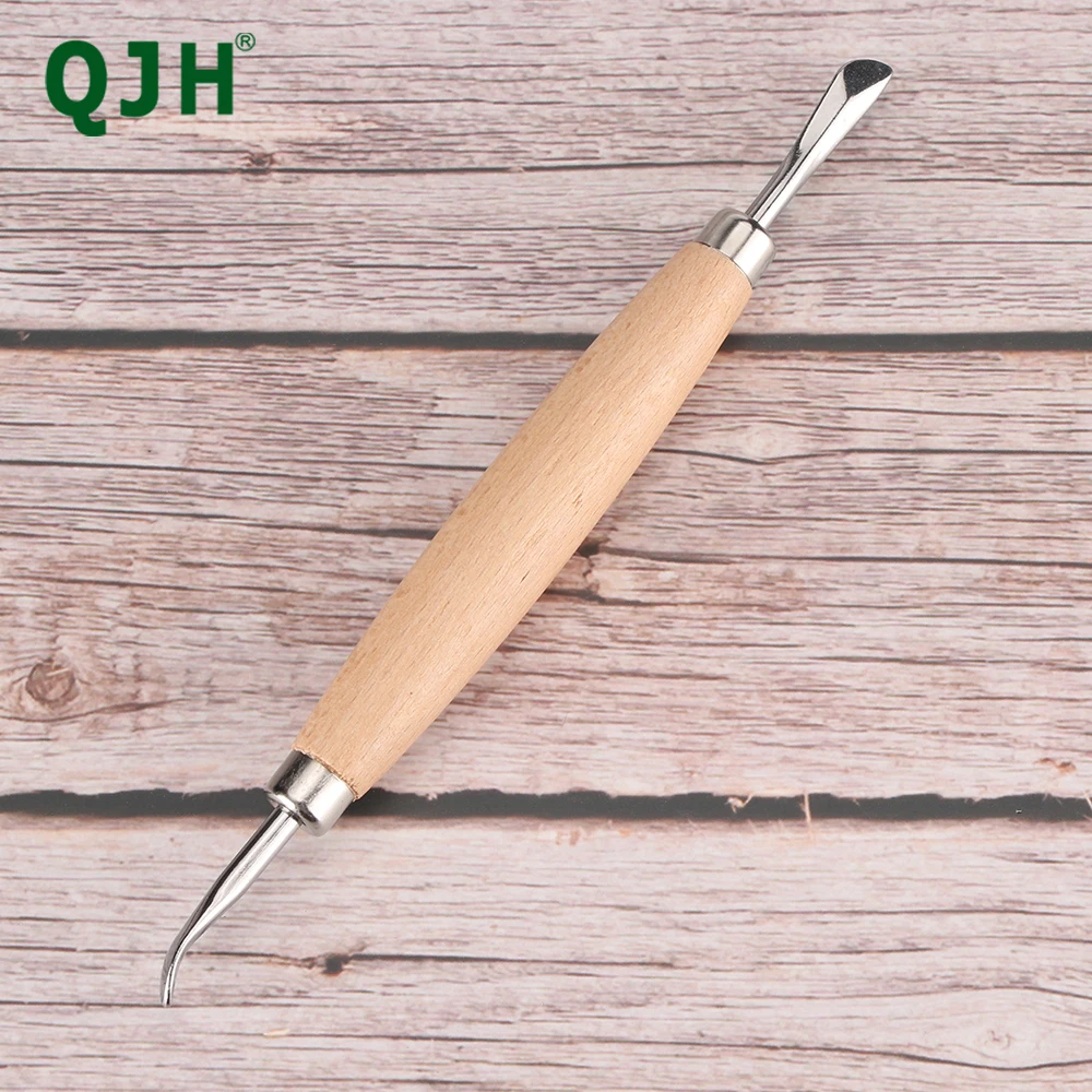QJH-Leather-Carving-DIY-Rounded-Spoon-Dull-Blade-Dual-Ended-Modeling-Tool-Set-Stainless-Steel ...