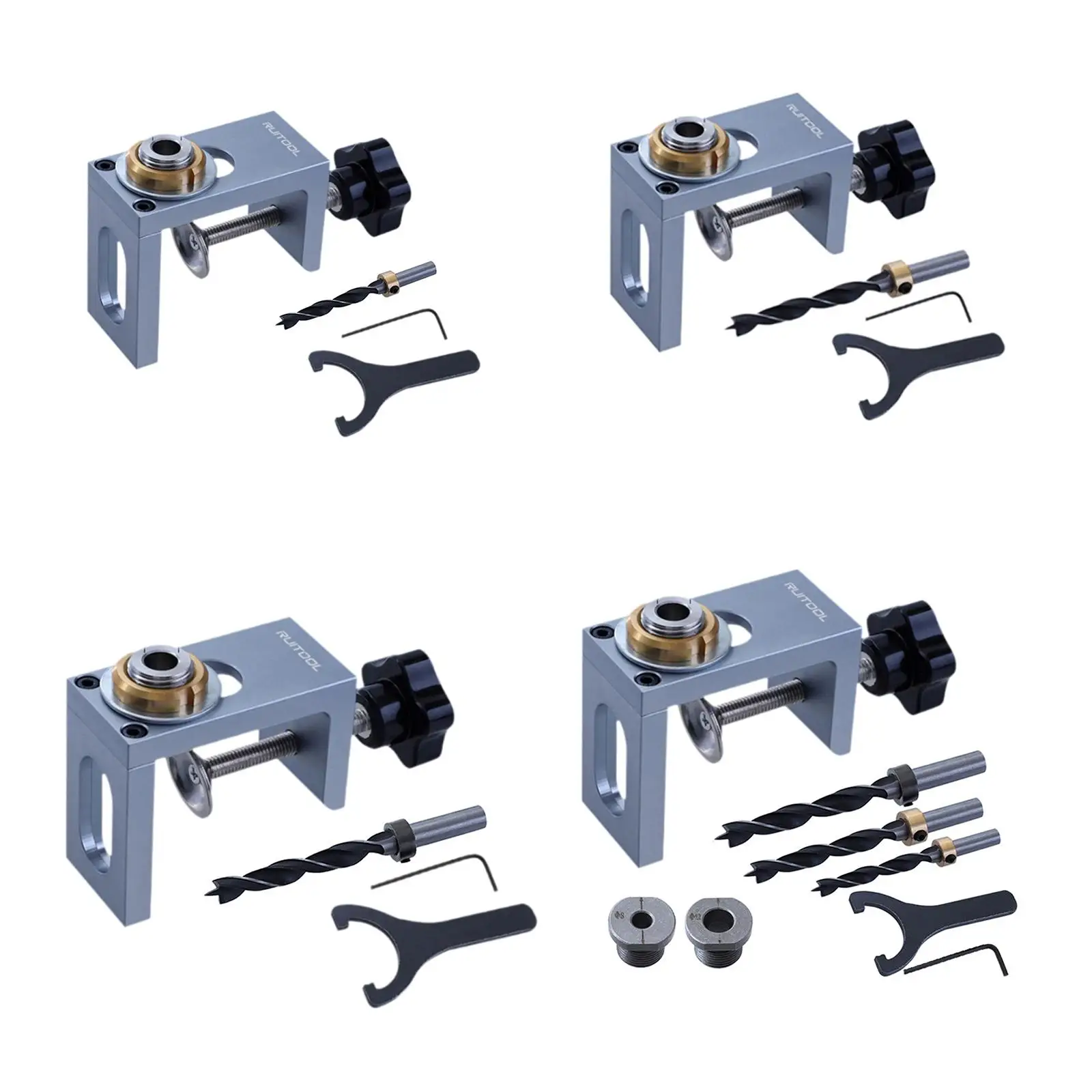Self-Centering-Dowel-Jig-Set-Drill-Positioners-Portable-Handheld ...