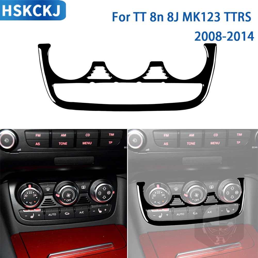 For Audi TT 8N 8J MK1 MK2 MK3 2008-2014 Accessories Piano Black Car ...