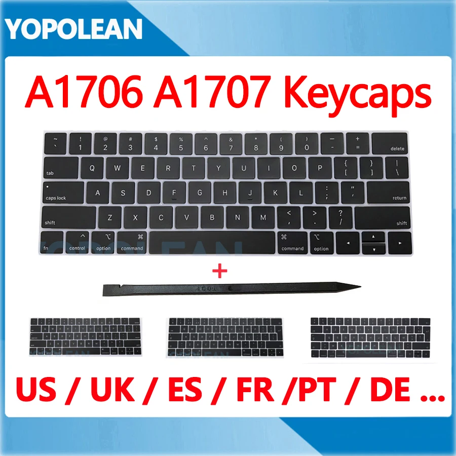 New-For-Macbook-Pro-13-15-Retina-Touch-Bar-A1706-A1707-keycaps-keys-Key ...