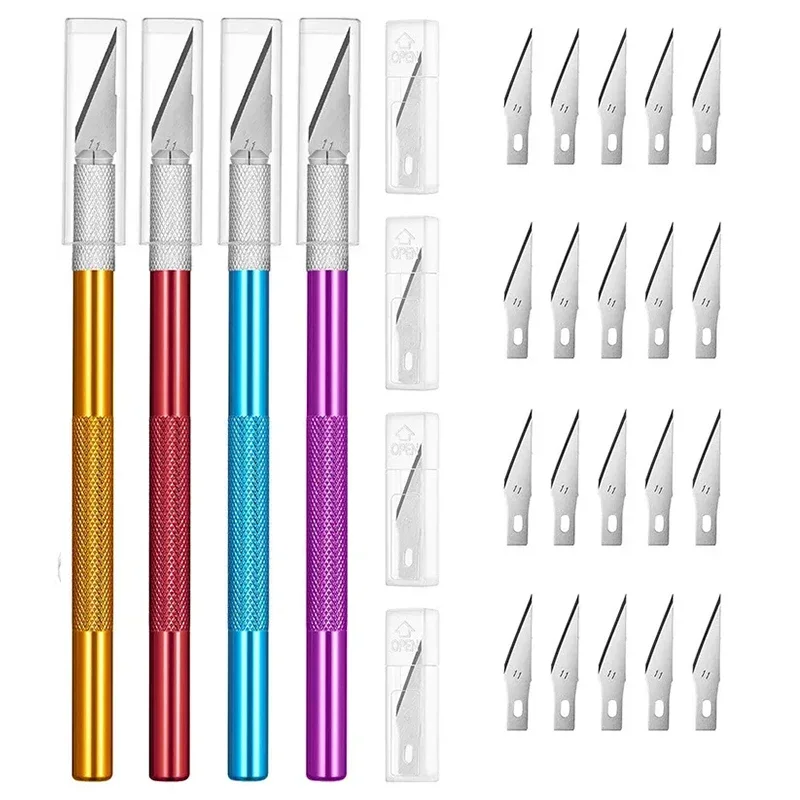 11-Blades-Stainless-Steel-Engraving-Knives-Blades-Cutter-Craft-Knives ...