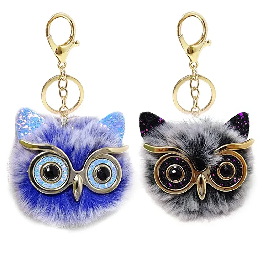 Cartoon-Plush-Owl-Keychain-With-Sequin-Girls-Backpack-Ornaments-Fashion ...