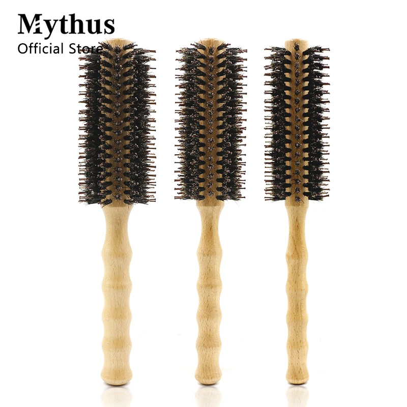 Professional-Wood-Round-Hair-Brush-Salon-Wood-Curly-Hair-Brush-Women ...