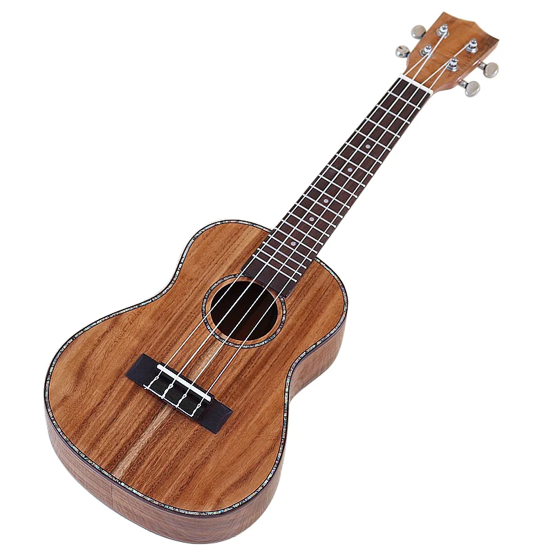 Full Solid Acacia Wood 4 String Mini UK Guitar 26 Inch Ukelele High ...