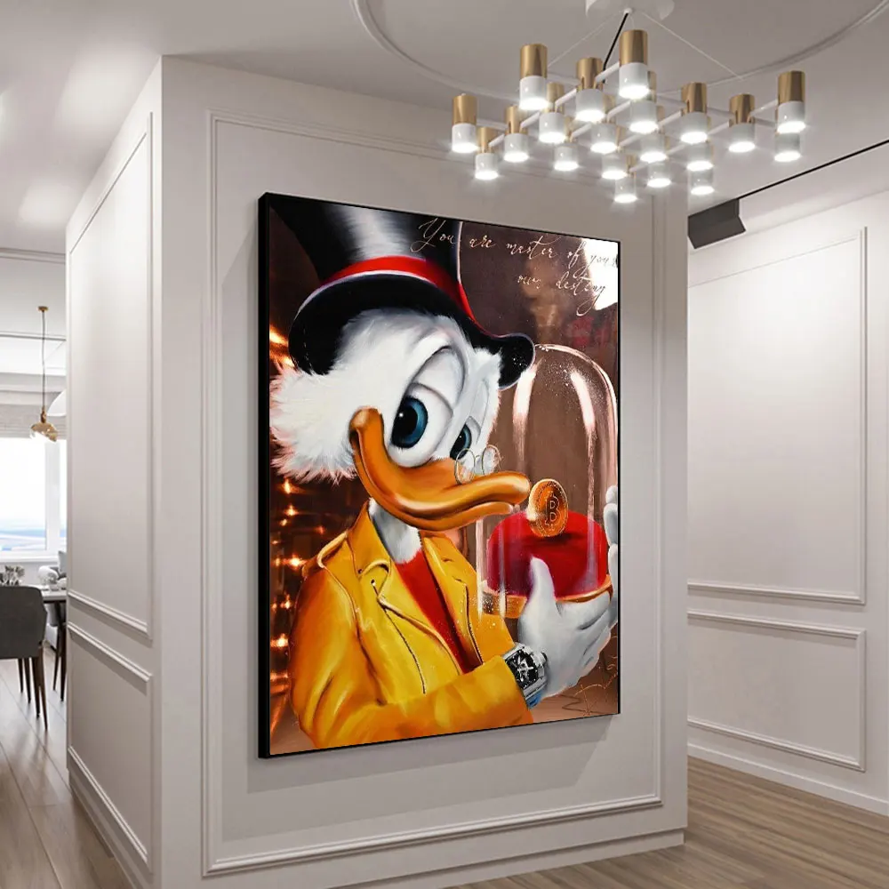 Donald Duck In Plastic Canvas