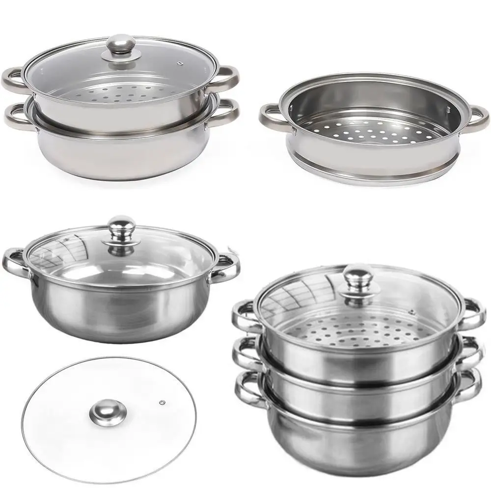 2-3-Tier-Steamer-3-Layer-Stainless-Steel-Steamer-Cooker-Steam-Pot-Set ...