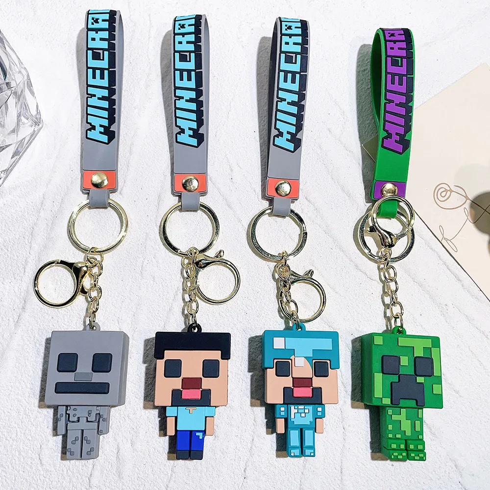 My-World-Figure-Model-Keychains-Minecraft-Pixel-Peripherals-Toys ...