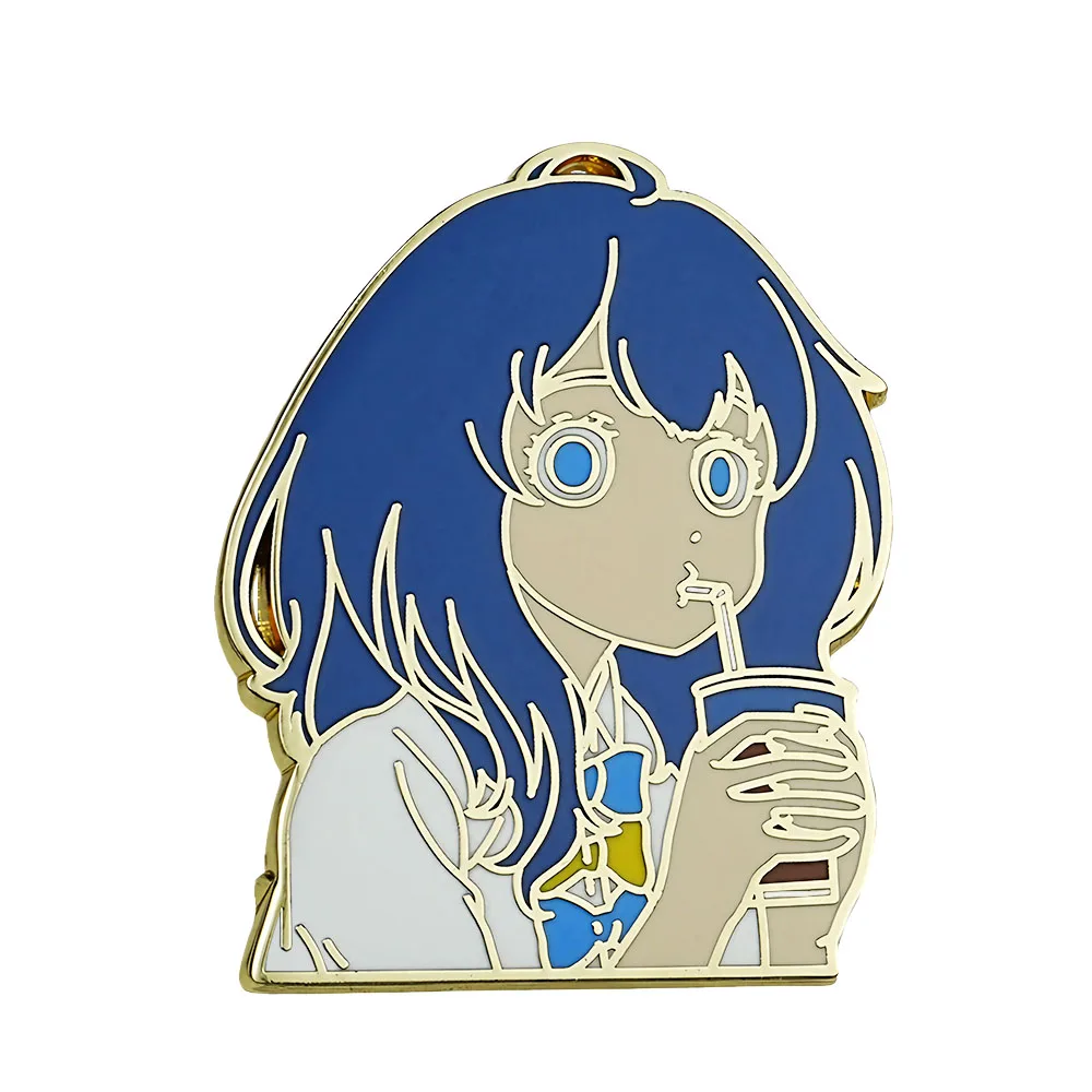 Anna Yanami Anime: Kawaii ve Otaku Stili Enamel Pin Koleksiyonu