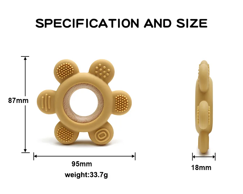 1 шт., детское кольцо-прорезыватель для зубов | AliExpress