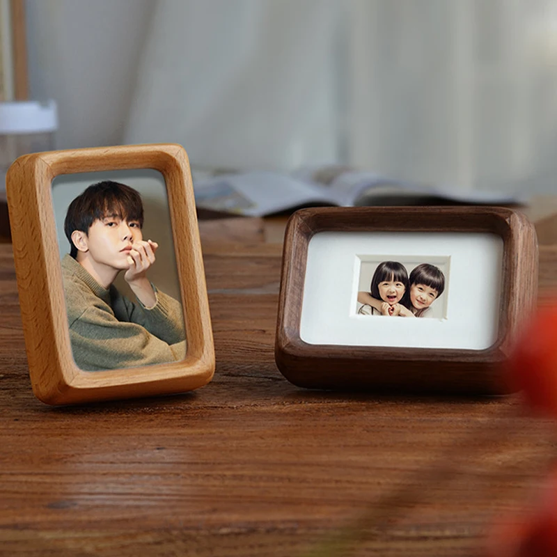 3-4-5-Inch-Mini-Photo-Frame-Black-Walnut-Smooth-Round-Corner-Picture ...