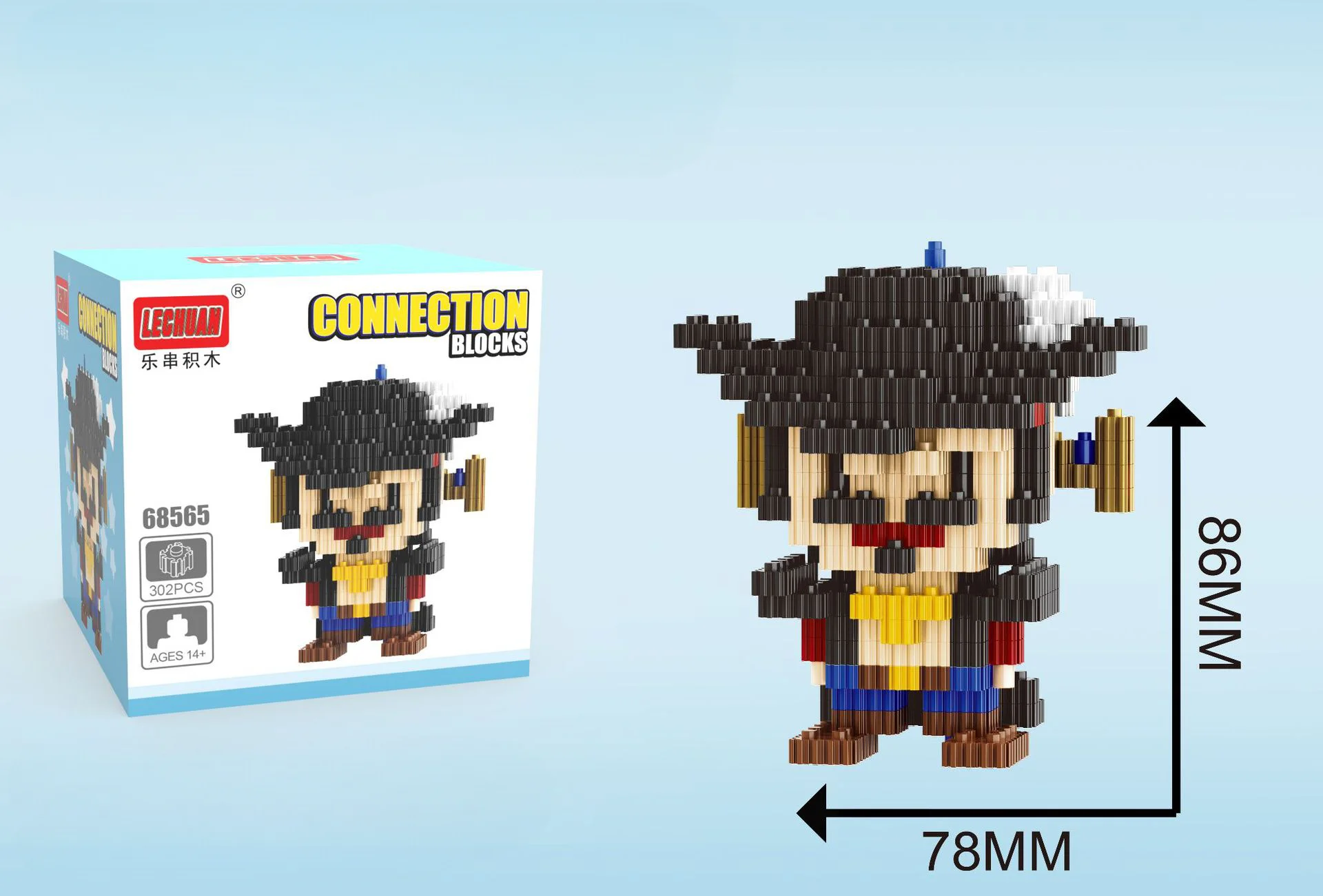 Mini bloques de construcción de One Piece, figuras de NARUTA, figuras ...